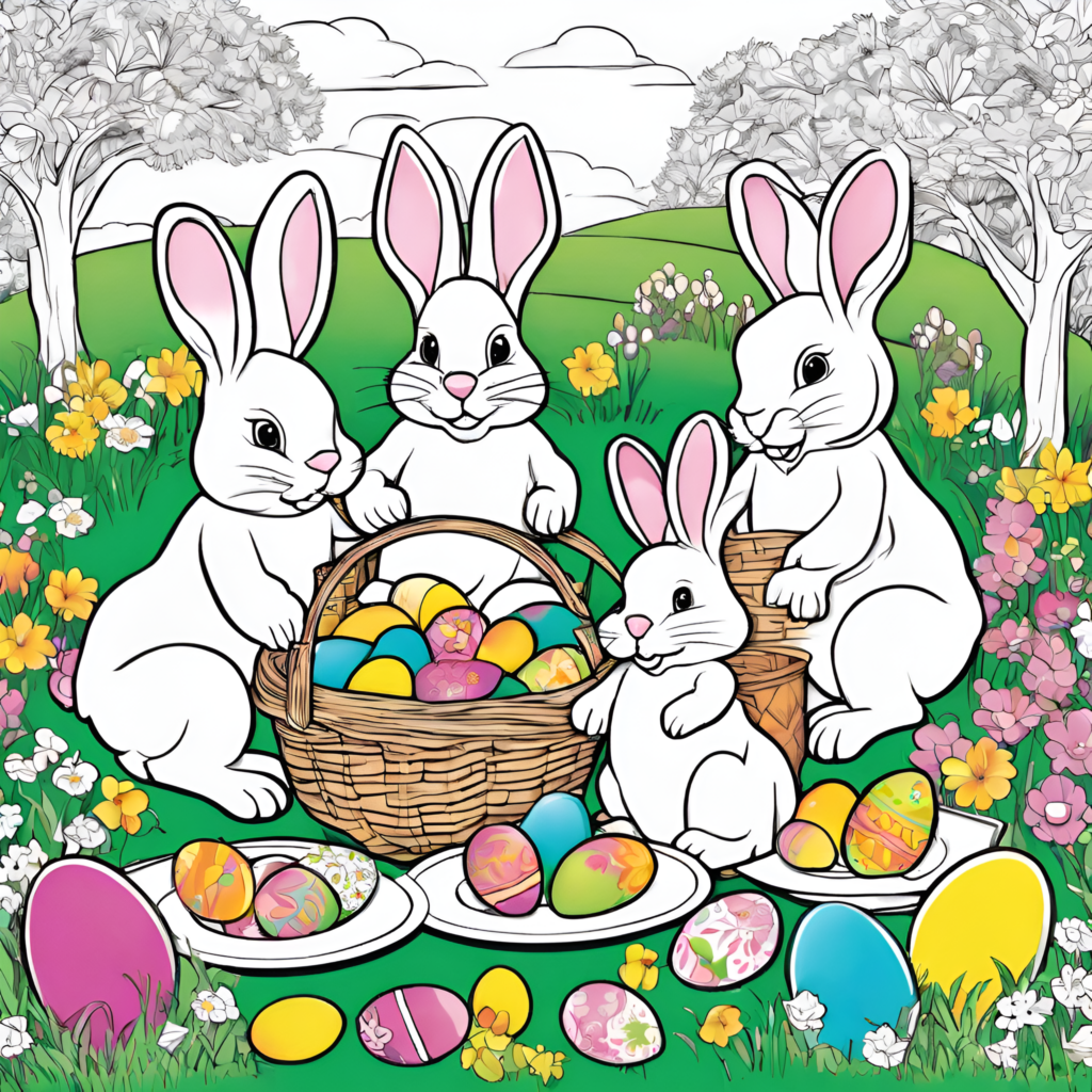 Egg-Citing Easter Coloring Pages for Free - Parent From Heart